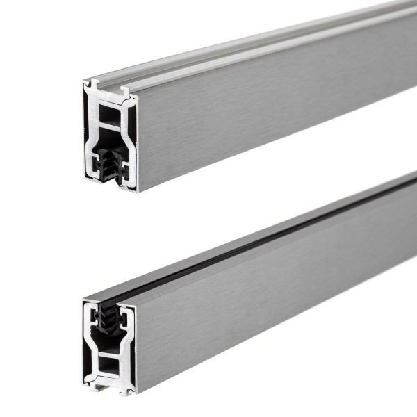 Glas-Klemmprofil 8 - 8,76 mm - Edelstahloptik | GTW0-0008-0000