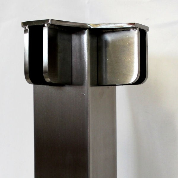 Eck-Pfosten System A 60x60 mm zum Einbetonieren